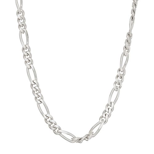 Men's 'Sterling Silver Figaro Chain Necklace