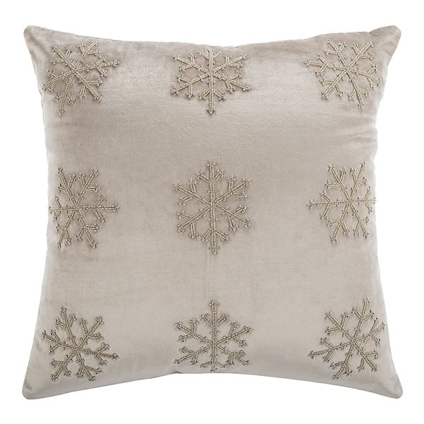 Safavieh Sydnee Snowflake Throw Pillow
