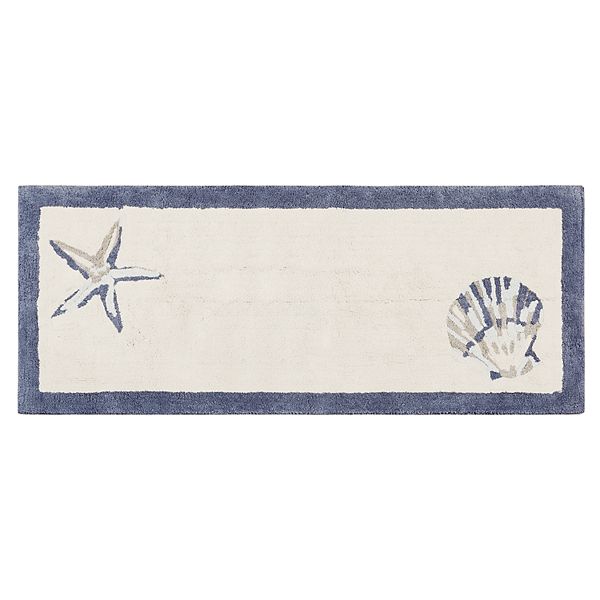 Madison Park Nantucket Cotton Tufted Coastal Bathroom Runner Rug