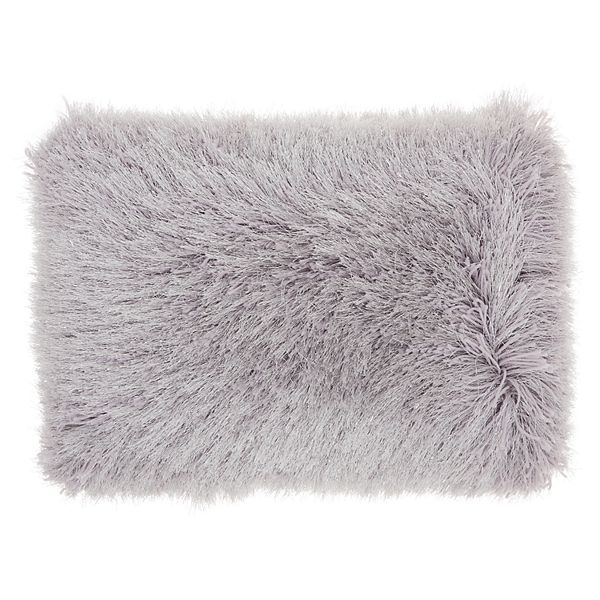 Mina Victory Yarn Shimmer Shag Oblong Throw Pillow