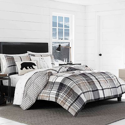 Blue Gray Plaid Bedspread Blue And Gray Modern Plaid Twin Bedspread ...