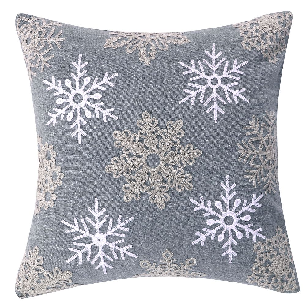 Levtex Home Reindeer Snowflake Throw Pillow