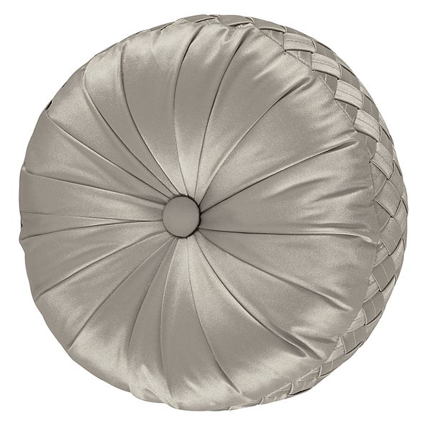 37 West Five Queens Court Tufted Round Throw Pillow
