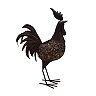 Solar Powered LED Rooster Garden Decor