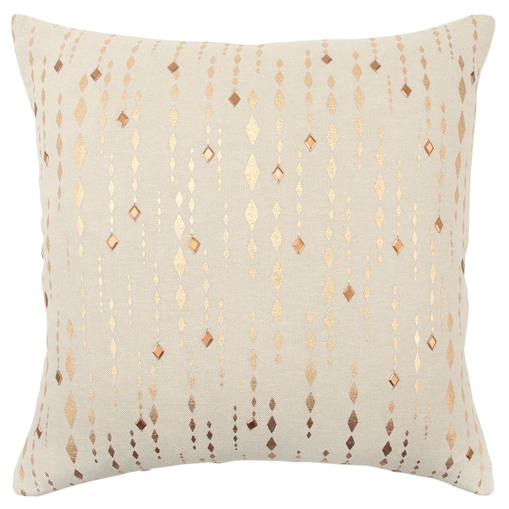 Rizzy Home Gold Stripe Transitional Throw Pillow