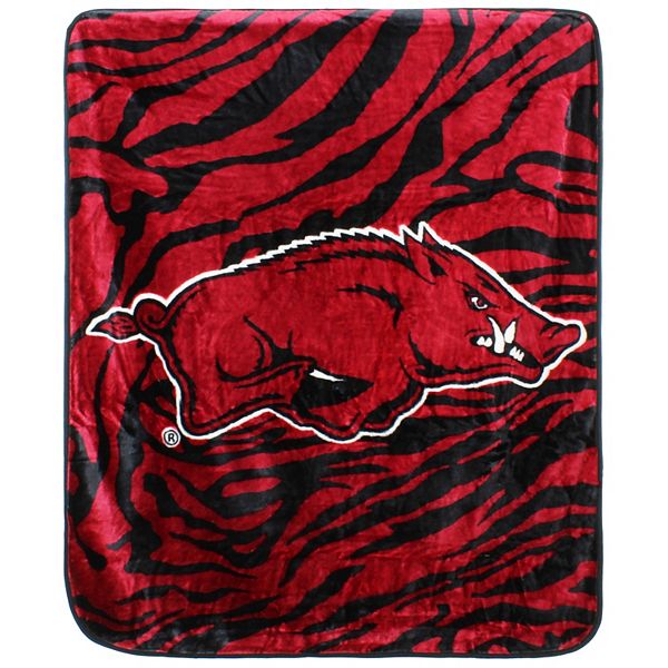 NCAA Arkansas Razorbacks Soft Raschel Throw Blanket