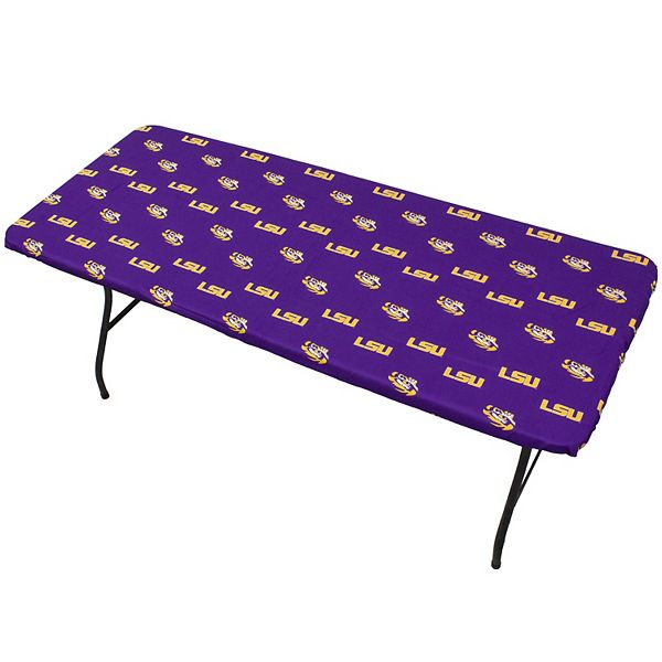 NCAA LSU Tigers Tailgate Fitted Tablecloth, 72" x 30"