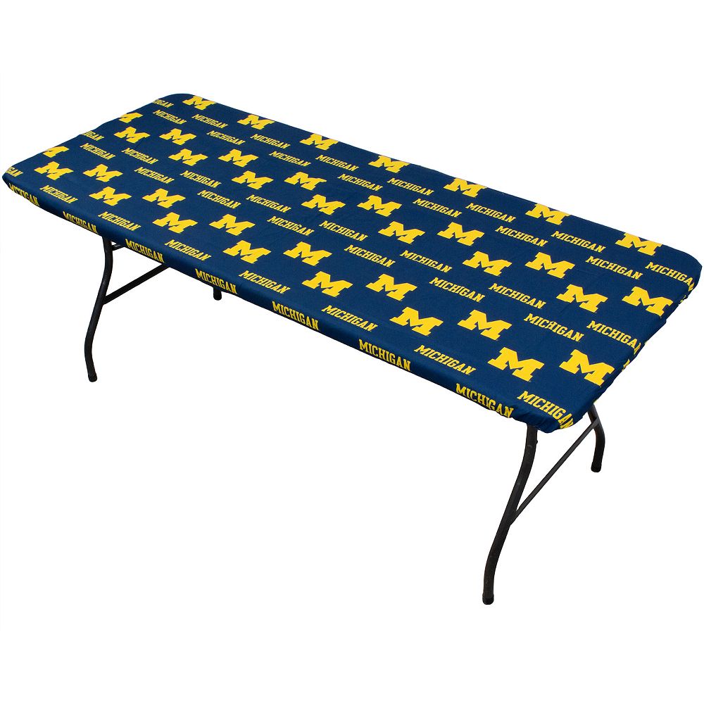 NCAA Michigan Wolverines Tailgate Fitted Tablecloth, 72" x 30"