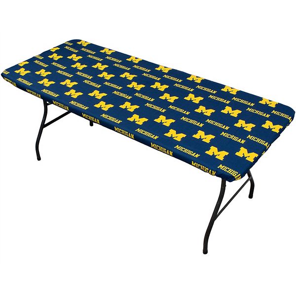 NCAA Michigan Wolverines Tailgate Fitted Tablecloth, 72" x 30"