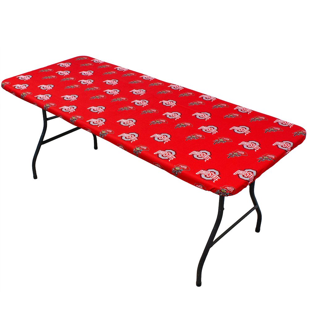 NCAA Ohio State Buckeyes Tailgate Fitted Tablecloth, 72" x 30"