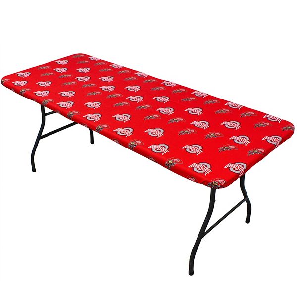 NCAA Ohio State Buckeyes Tailgate Fitted Tablecloth, 72" x 30"