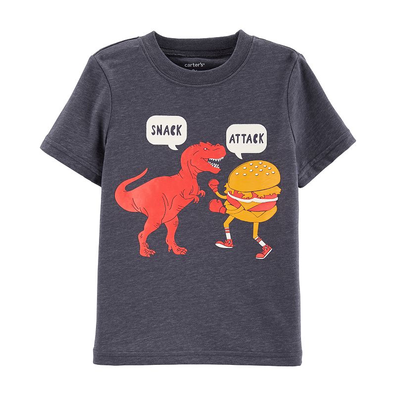 UPC 192135538548 - Toddler Boy Carter's "Snack Attack" Dinosaur Burger Graphic Tee, Size: 5T ...