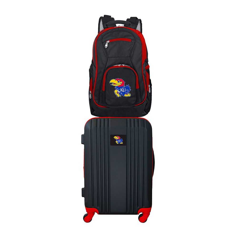 Kansas Jayhawks Wheeled Carry-On Luggage & Backpack Set