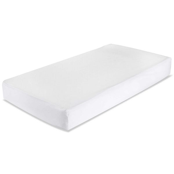 LA Baby White Fitted Crib Sheet