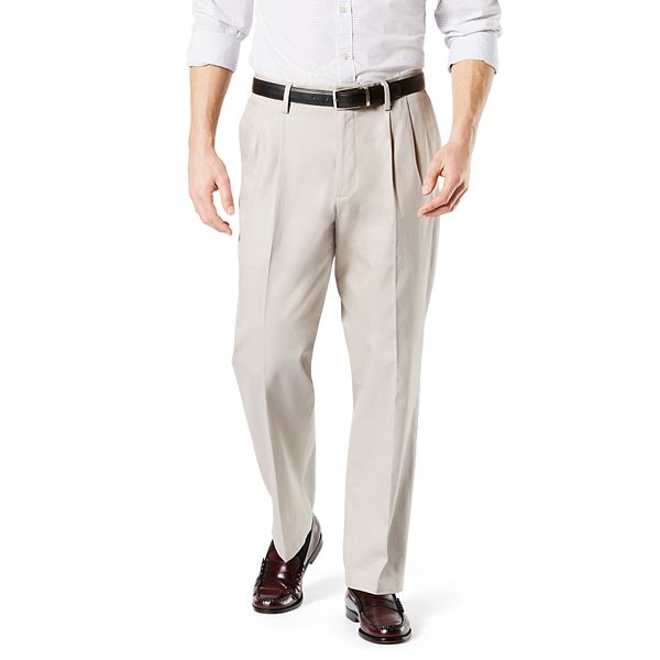 Men's Dockers® Signature Khaki Relaxed-Fit Stretch Pleated Pants