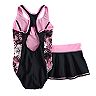 Girls 7-16 & Plus Size Samba Sway One-Piece Swimsuit & Skirt Set