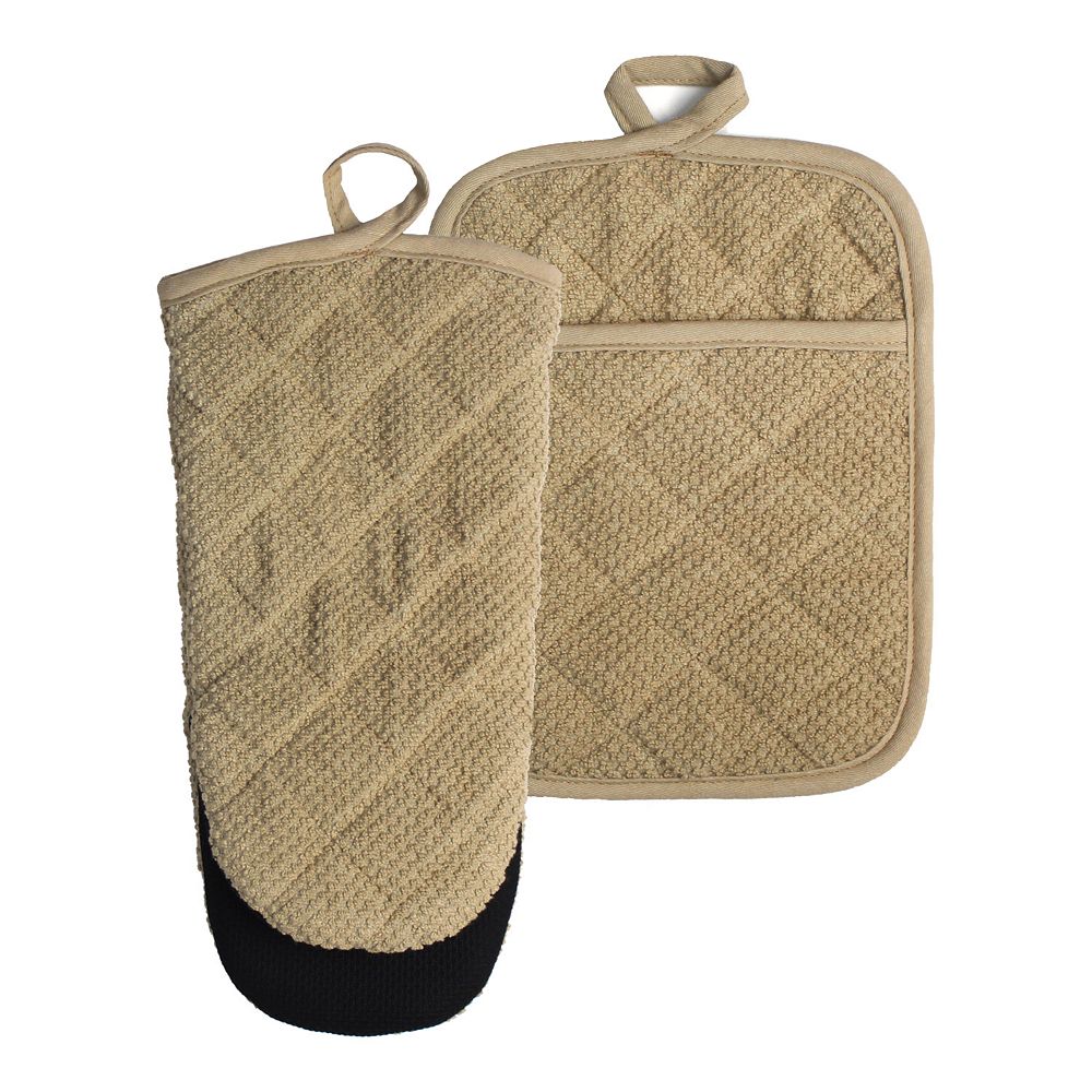 Food Network™ Terry Neoprene Oven Mitt & Pot Holder Set
