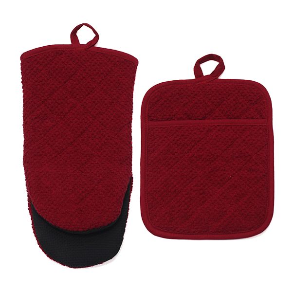 Food Network™ Terry Neoprene Oven Mitt & Pot Holder Set
