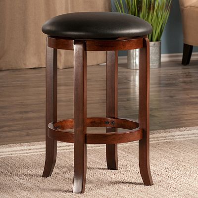 Winsome Wood 94164 Walcott Walnut 24 Swivel Bar Stool