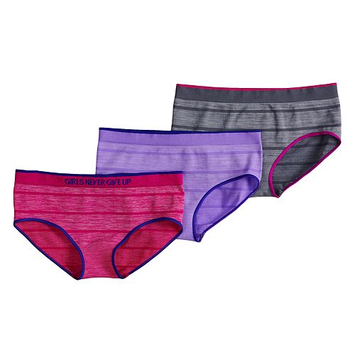 Girls 7 16 Hanes 3 Pack Seamless Hipster Panties