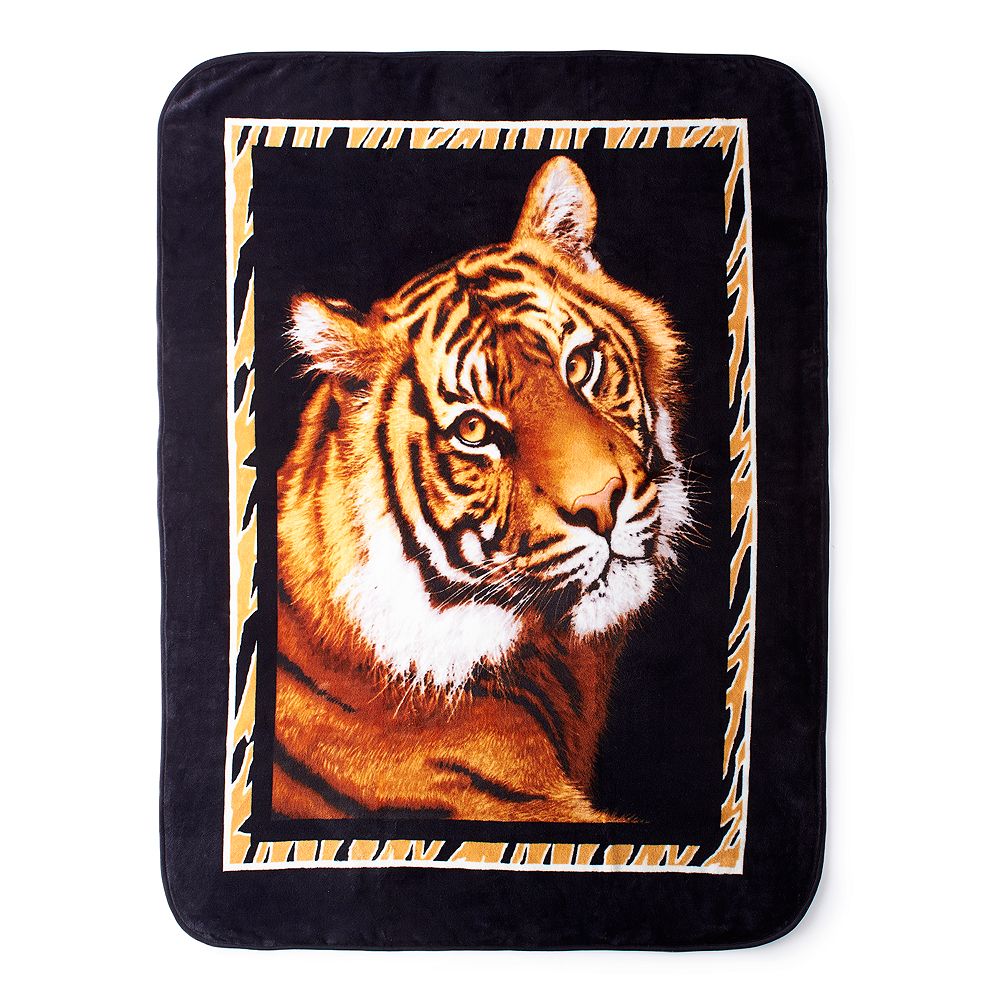 Shavel Home Hi Pile Tiger Luxury Oversized Throw