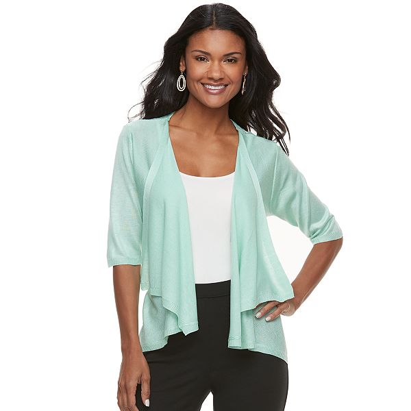 Women's ELLE™ Mix-Stitch Flyaway Cardigan