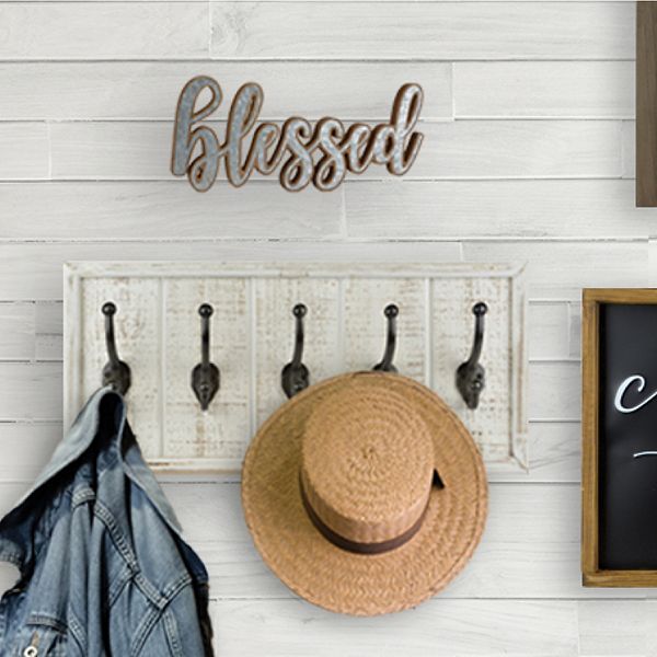 Belle Maison "Blessed" Farmhouse Wall Decor