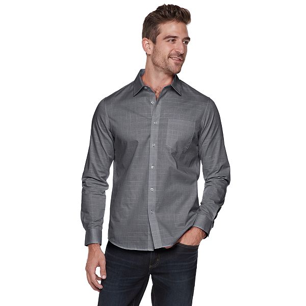 Men's Apt. 9® Textured Button-Down Shirt