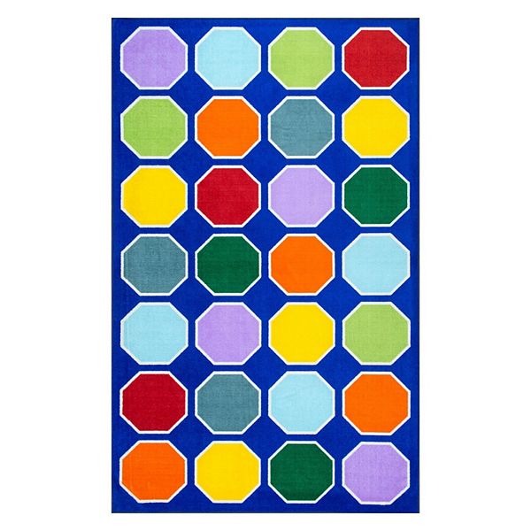 nuLOOM Kecia Colorful Octagons Rug