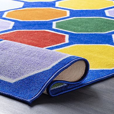 nuLOOM Kecia Colorful Octagons Rug