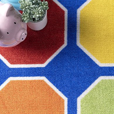 nuLOOM Kecia Colorful Octagons Rug