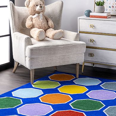 nuLOOM Kecia Colorful Octagons Rug