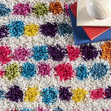 nuLOOM Allard Colorful Striped Shag Rug