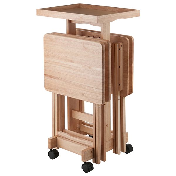 Winsome Snack Tray Table 6 piece Set