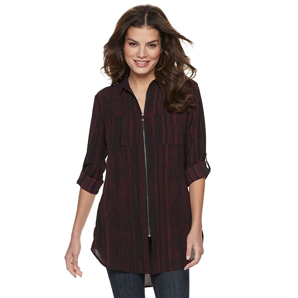 Women's Rock & Republic® Zip-Front Tunic