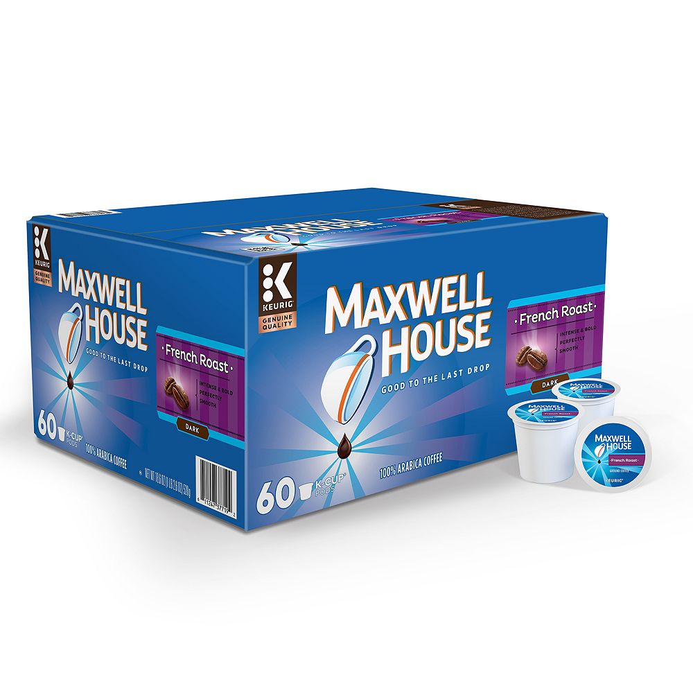 Maxwell House French Roast Coffee, Keurig® K-Cup® Pods, 60 Count