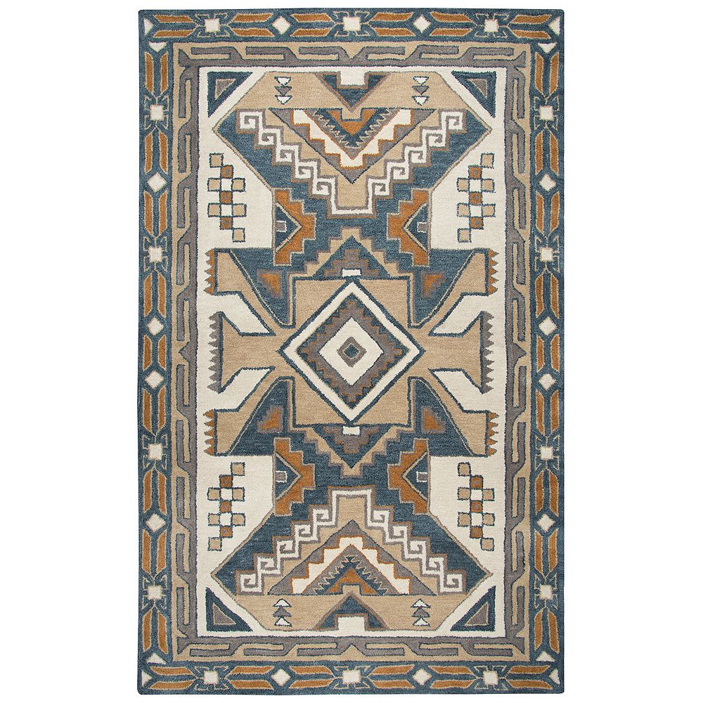 Rizzy Home Alexandra Southwest Collection Geometric Rug