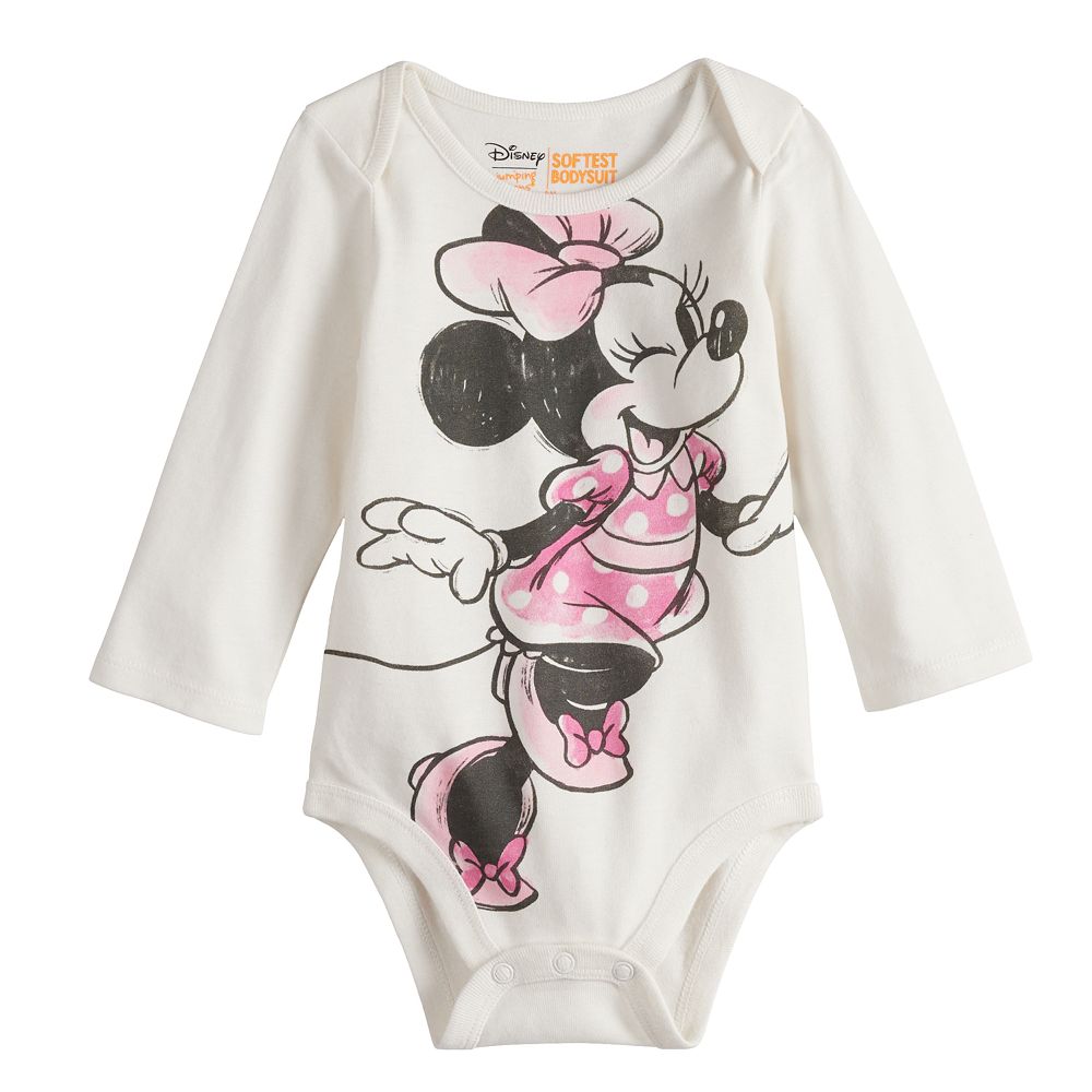 Disney's Minnie Mouse Baby Girl Graphic Bodysuit by Jumping Beans®