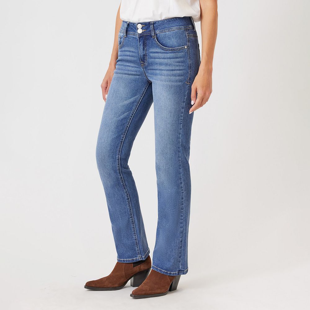 Women's Angels Forever Young Curvy Mid-Rise Bootcut Jeans