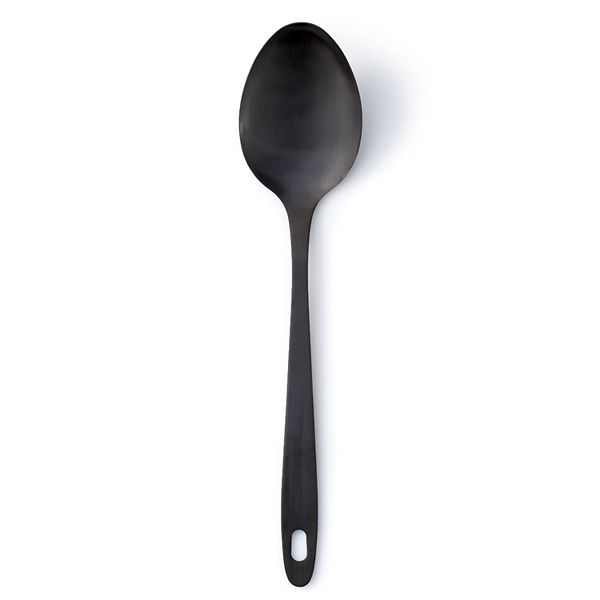 Food Network™ Black Stainless Steel Solid Spoon