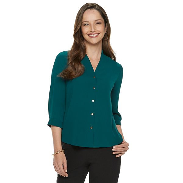Women S Dana Buchman Crepe Blouse