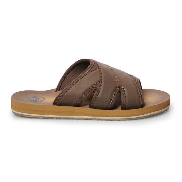 Mens Dockers Criss Cross Slide Flip Flops