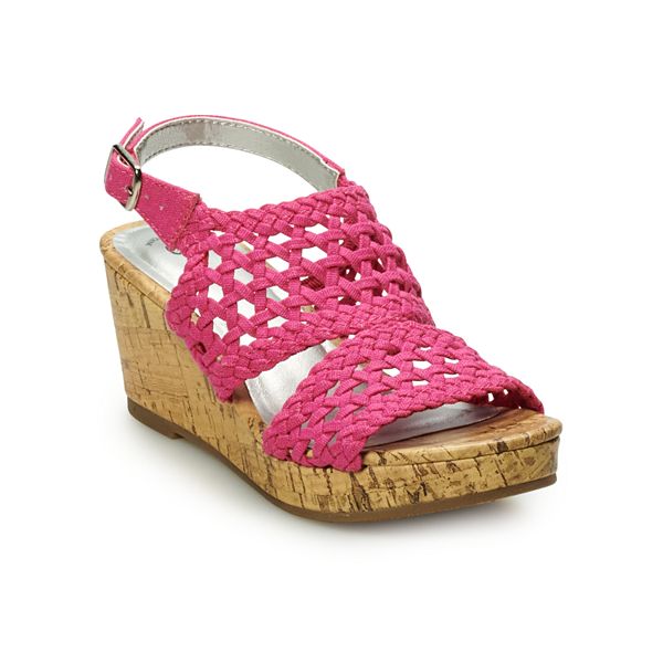 SO® Peaceful Girls' Wedge Sandals