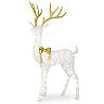 National Christmas Tree 75" Pre-Lit White Standing Buck Floor Decor
