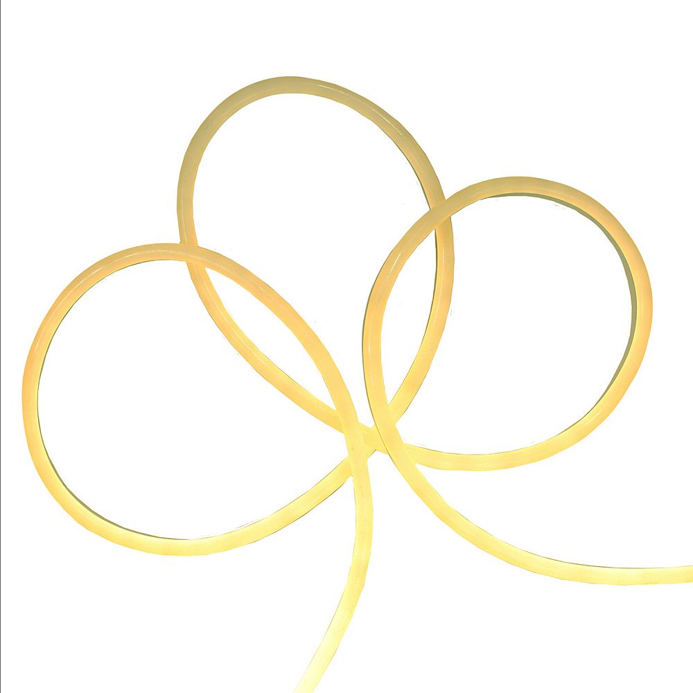 Northlight Seasonal 50' Yellow LED Neon Style Flexible Christmas Rope ...