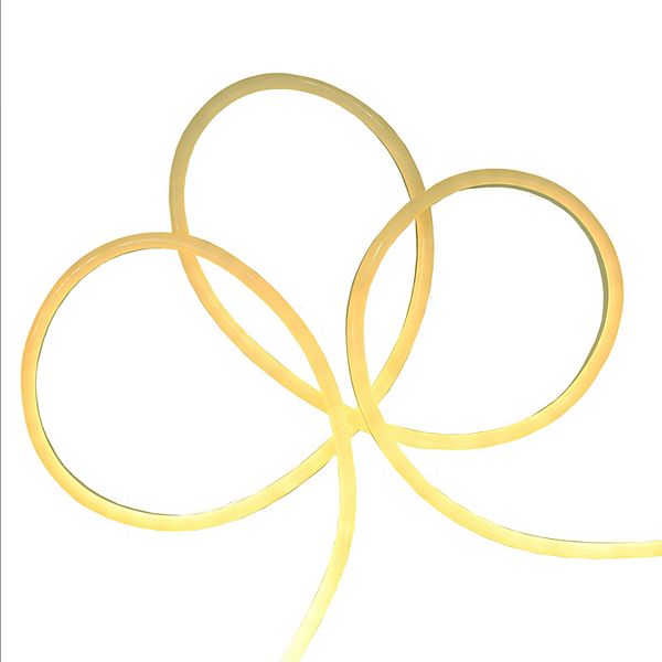 Northlight Seasonal 50' Yellow LED Neon Style Flexible Christmas Rope ...