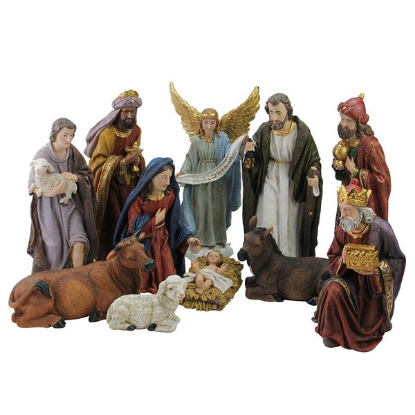 Northlight Seasonal 11-Piece Christmas Nativity Set