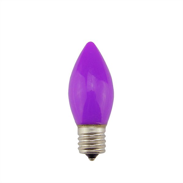 Indoor / Outdoor Opaque Purple C9 Christmas Replacement Bulb 4-piece Set