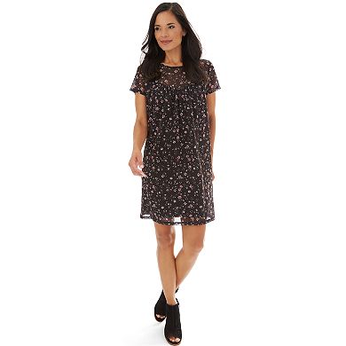 Juniors Womens Apt. 9 SHORT SLEEVE SHIFT DRESS