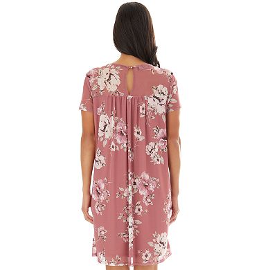 Juniors Womens Apt. 9 SHORT SLEEVE SHIFT DRESS